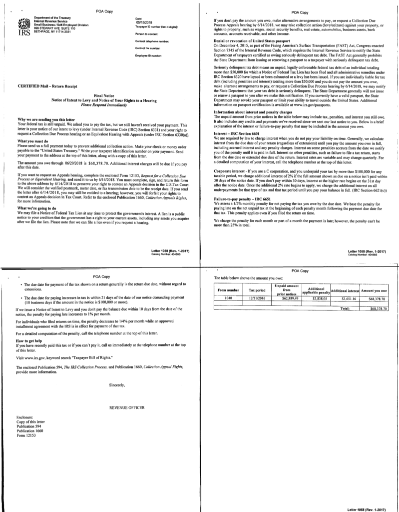 Stop IRS Levy Now | Stop IRS Wage Garnishment